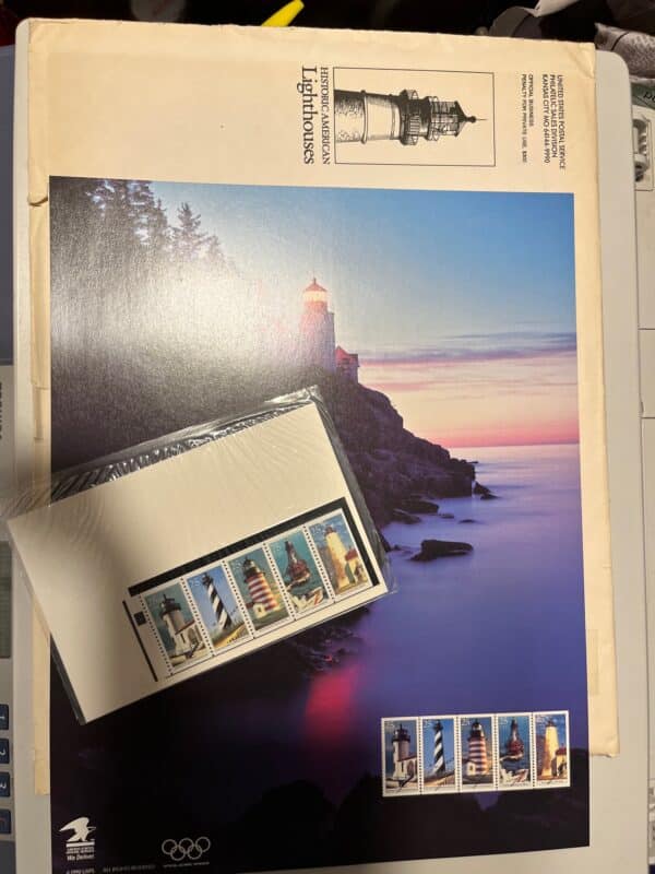 22178a. [Commemorative Lighthouse Stamp Spring Promotion Poster with ...