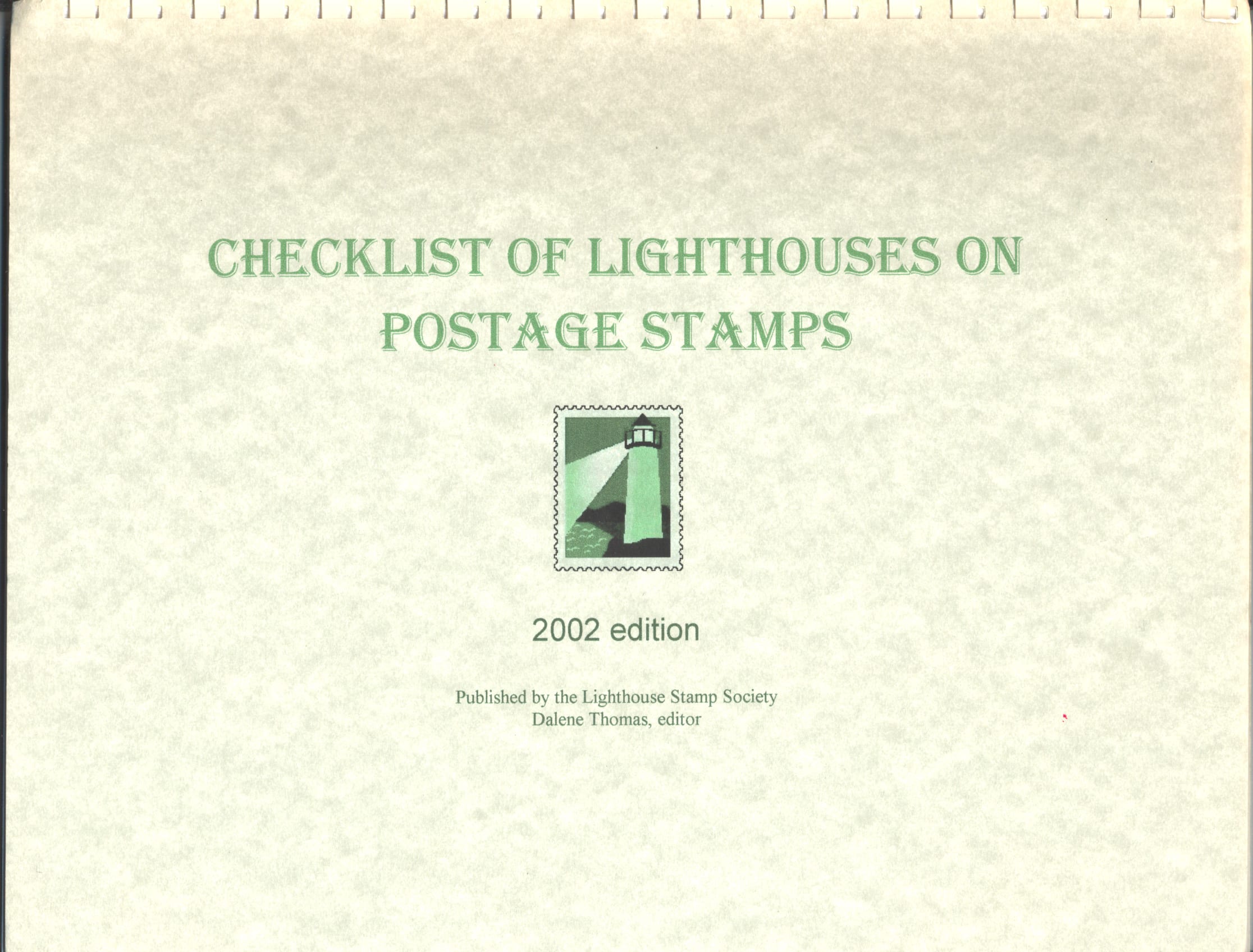 22334. Lighthouse Stamp Society. CHECKLIST OF LIGHTHOUSES ON POSTAGE ...